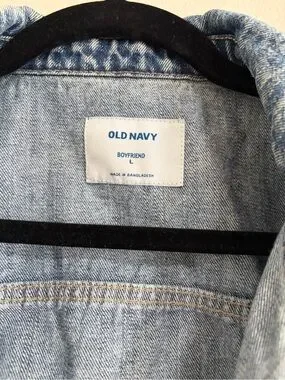 Old Navy | Jackets & Coats | Old Navy Womens Light Wash Boyfriend Denim ...